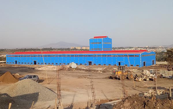Quality Welded H Shape Lightweight Steel Frame Construction For Industrial Workshop for sale