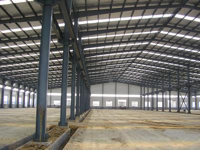 China Flexible Steel Structure Warehouse Construction Waterproof Quake Resistant for sale