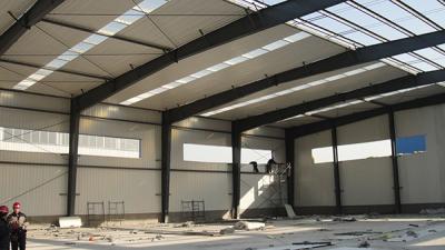 China Prefabricated Industrial Steel Buildings , Prefab Structural Steel Frame Construction for sale