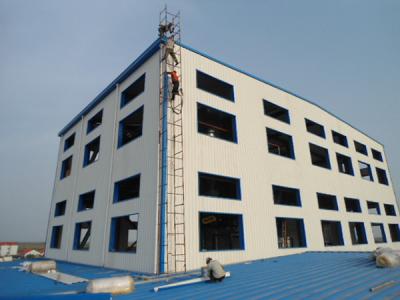 China Steel Frame Industrial Building Construction Prefabricated Metal Structures Bolt Connection for sale