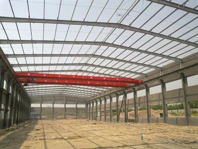 China Galvanized Steel Frame Prefab Building , Prefabricated Metal Workshop Buildings for sale