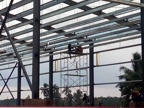 Quality Quick Installed Large Span Industrial Steel Buildings Customized Size for sale