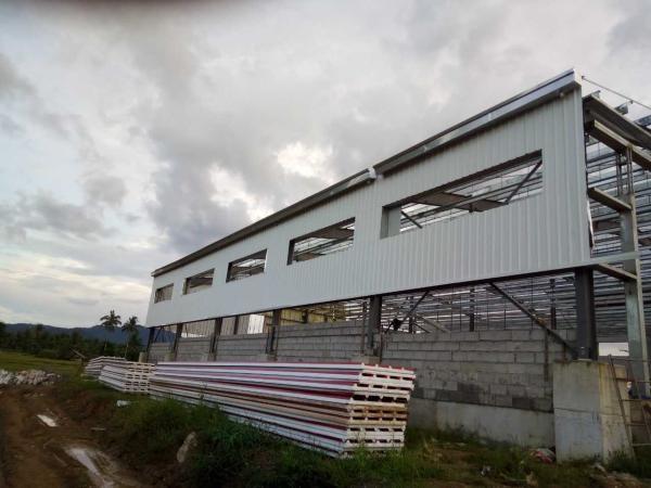 Quality Quick Installed Large Span Industrial Steel Buildings Customized Size for sale
