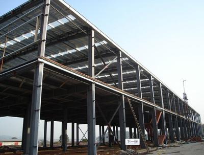 China Steel Structure Prefab Commercial Buildings Construction Light Type for sale