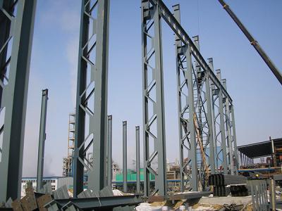 China Durable Heavy Steel Construction Heavy Steel Frame Warehouse Workshop for sale