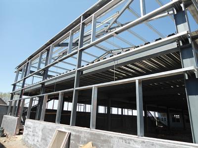 China Prefab Steel Structure Warehouse Factory , Prefabricated Metal Buildings Construction for sale