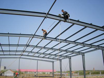 China Q235B Q355B Carbon Steel Workshop Factory , Prefab Workshop Building Steel Structure for sale