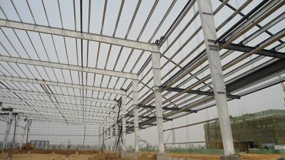 China Pre Assembled Prefabricated Metal Sheds Q235 Q355 Steel Frame Shed for sale