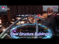 customizable prefabricated steel bridge with h beam i beam long-span capability