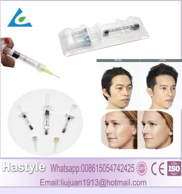 China 1ml sterile injectable anti wrinkle nose lip hyaluronic acid filler dermal acido hialuronico inyectable para los senos for sale