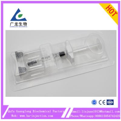 China 2ml sterile beauty anti wrinkle nose lip lipo cheek enhancement syringe dermal filler oem hyaluronic filler for sale