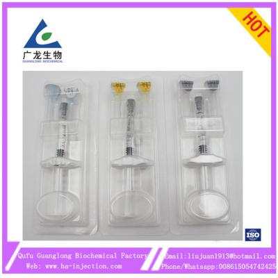 China 2ml wholesale beauty facial HA filler/ Injection Hyaluronic acid filler /injectable dermal filler buttock injection for sale