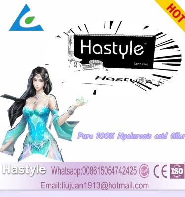 China 2ml Hastyle 100% Pure cross Linked injectable anti wrinkle ha dermal filler greenfiller hyalorinic acid injection for sale