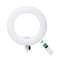 China 96W LED Ring Light with LCD Display 240pcs SMD Beads 3200-5500K Dimmable for Photography Makeup for sale