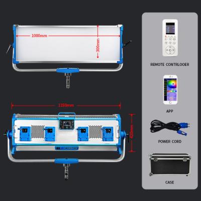 China as luzes do estúdio 500Watt para 2800k video 9990k conduziram o controle do RGB Bluetooth do painel da luz suave com biblioteca da cor à venda