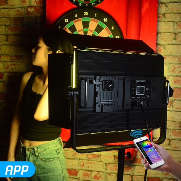 Full Cct Led Display Board Rgb Video Light 120watt Soft Panel Lamp For Live Streaming