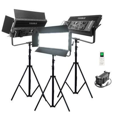 Cina Daylight photography bi color panel light led 3200-5500k camera flash lights full metal video lighting equipment 300w in vendita