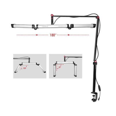 Cina Luce portatile a mezzaluna FZ-20H 20w Lampada pieghevole a braccio a LED per tatuaggi lampada ciglia lampada unghie bellezza estensione di ciglia luce in vendita