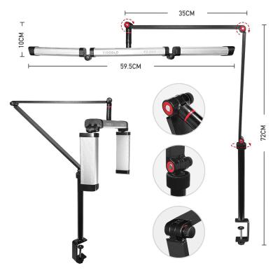 Cina Luce portatile a mezzaluna FZ-20H 20w Lampada pieghevole a braccio a LED per tatuaggi lampada ciglia lampada unghie bellezza estensione di ciglia luce in vendita