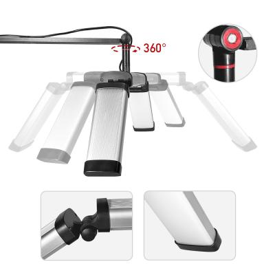 Cina Luce portatile a mezzaluna FZ-20H 20w Lampada pieghevole a braccio a LED per tatuaggi lampada ciglia lampada unghie bellezza estensione di ciglia luce in vendita