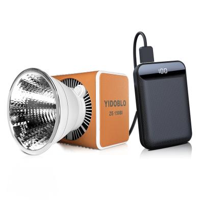 China 150W orange-shell pocket-sized fill light with adjustable brightness from 2700k to 7500k Suitable for outdoor fill lighting with a battery-powered handle for sale