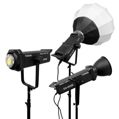 China 600w high power black large spotlight dual color temperature 2700k-7500k suitable for industrial lighting for sale