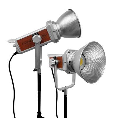 China 200w BI LED photography light color temperature 2700K-7500K brown leather case COB fill light for sale