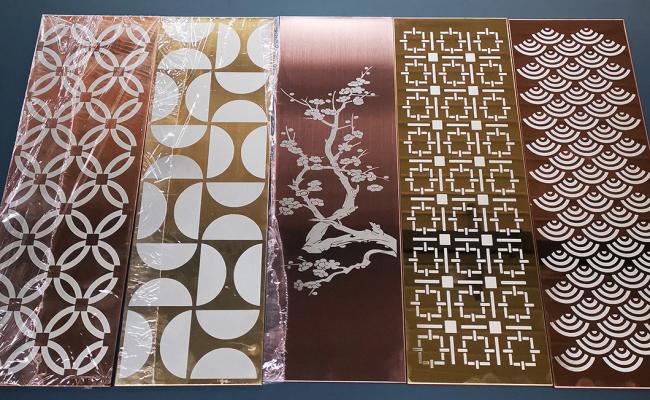 CNC Laser 304 Stainless Steel Sheet/Metal Surface/Copper/Brass/Aluminium Villa Elevator Door/Interior Room Wall/Hotel Color Art Decoration Etching Machine