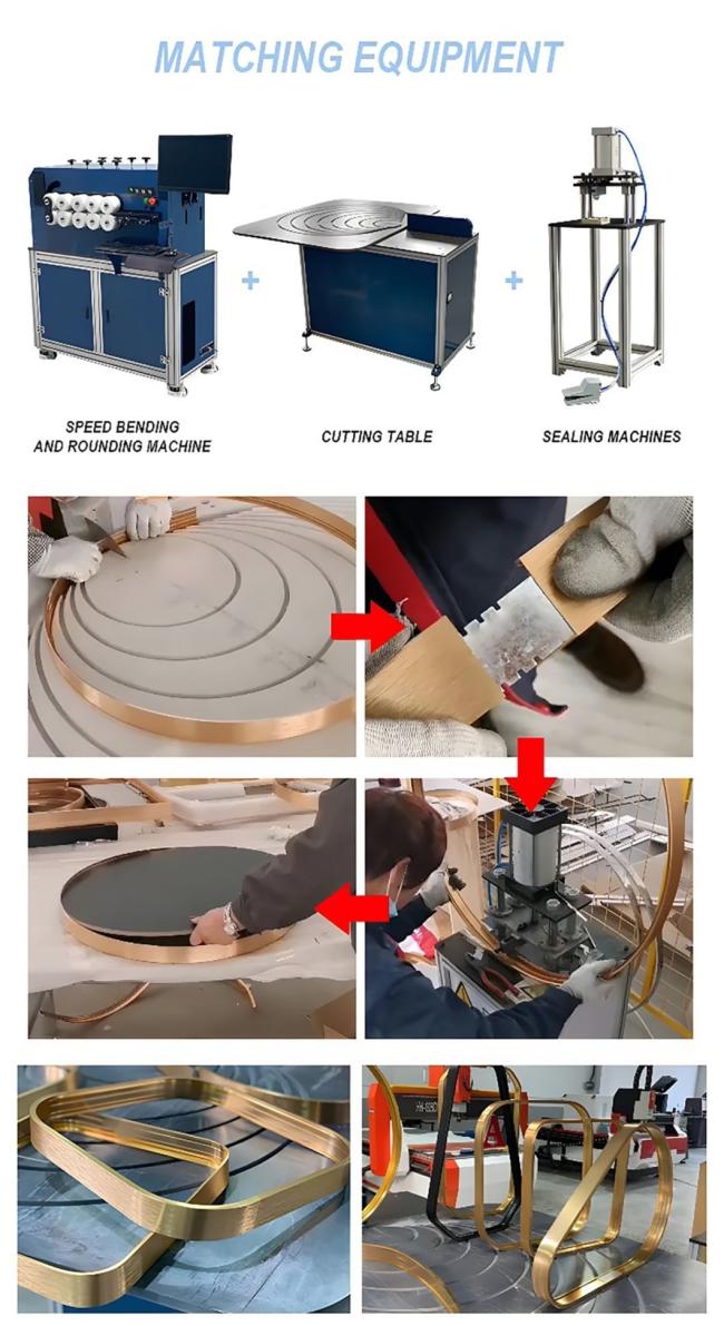 Easy to Operate Mini Aluminum Profile Mirror Frame Bending Machine Rounding Bending Machine Sign