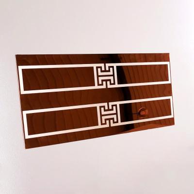 Cina Macchina di incisione laser CNC per decorazioni d'arte a colori di hotel su lamiera di acciaio inossidabile 304 in vendita