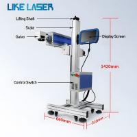 China CO2 Flying Laser Marking Machine 30W for Online Production Date Coding on Plastic Labels for sale