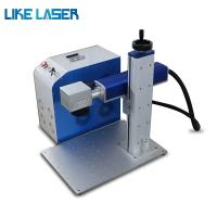 China Computer Control Portable Fiber Laser Marking Machine 20W 30W 50W 110x110mm Marking Area for Metal and Plastic for sale