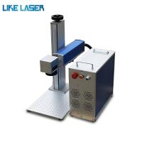 China Computer Control Portable Fiber Laser Marking Machine 20W 30W 50W 110x110mm Marking Area for Metal and Plastic for sale