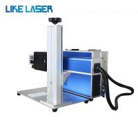China 30W Fiber Laser Marking Machine Split Type Raycus MAX Laser Source 110x110mm Marking Area for sale