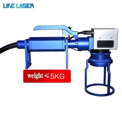 Cina 20W 30W 50W Mini portatile portatile piccolo desktop foglio di metallo piastra laser marcatore incisore incisione incisione marcatore macchina in vendita