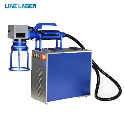 China 30W 50W 60W 80W 100W Handheld Fiber Laser Marking Machine for Color Fiber Engraving for sale