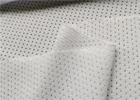 China White Polyester Spandex Mesh Fabric 155cm 280gsm for Sublimation Printing American Football Uniform for sale