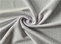 China White Polyester Spandex Mesh Fabric 155cm 280gsm for Sublimation Printing American Football Uniform for sale