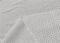 China White Polyester Spandex Mesh Fabric 155cm 280gsm for Sublimation Printing American Football Uniform for sale