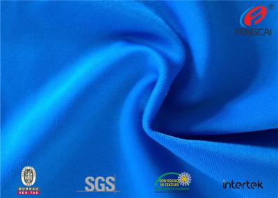 China Custom 80 Nylon 20 Spandex Swimwear Fabric , Blue Nylon Tricot Fabric 190GSM for sale