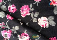 China Printed Flower Velvet Upholstery Fabric 95% Polyester 5% Spandex 275gsm 178cm Width for Bedding Home Textile for sale