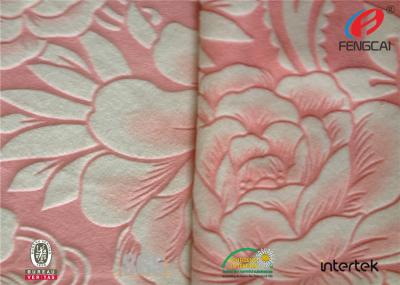 China Anti Static 100% Polyester Sofa Velvet Upholstery Fabric Embossed Water Proof for sale