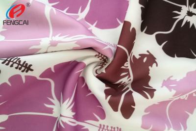 China Digital Printing 4 Way Stretch 90 Polyester 10 Spandex Fabric , Lycra Fabric For Swimwear for sale