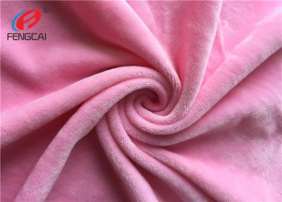 China Stretch Plain Dyed Spandex Velvet Fabric , Super Soft Polyester Velvet Fabric For Garment for sale