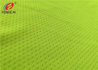 China High Visibility Polyester Fluorescent Mesh Fabric 150cm Width 120gsm Elastic for Safety Vests for sale