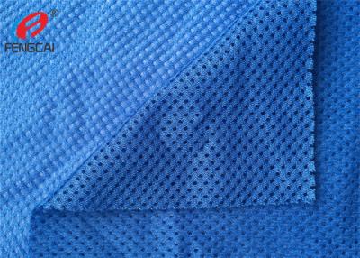 China 100% Polyester Textile Brushed Sports Mesh Fabric , Mesh Lining Fabric For Garment for sale