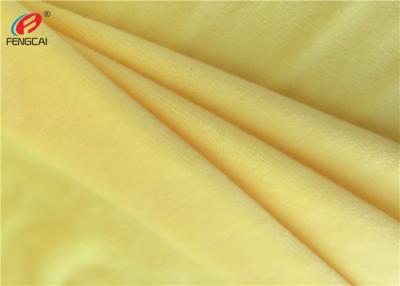 China De gele Kleurenvlakte verfte Super Zachte Gebreide Minky-Pluchestof voor Deken for sale