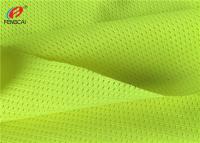 China 100% Polyester Reflective Flame Retardant Fluorescent Mesh Fabric - 155CM Width, 110 GSM Weight for Safety Uniforms for sale