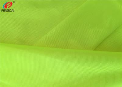 China Yellow Shiny Dazzle 100% Polyester Tricot Knit Fabric For Basketball Uniform for sale
