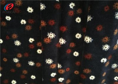 Cina Tessuto materiale stampato del velluto/velluto dell'elastam del poliestere del fiore per la coperta del bambino in vendita